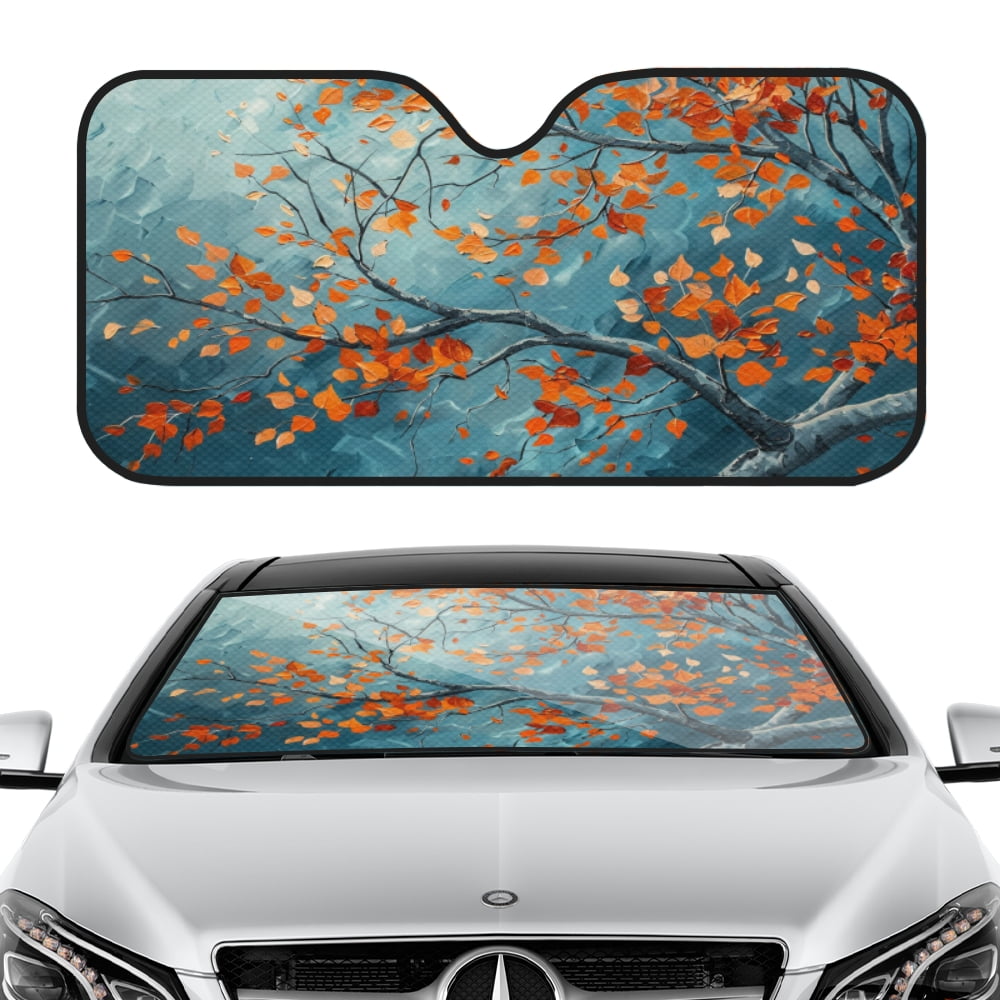 Car Windshield Sun Shade, 51x28 Inch UV Protection Sun Visor for Front ...