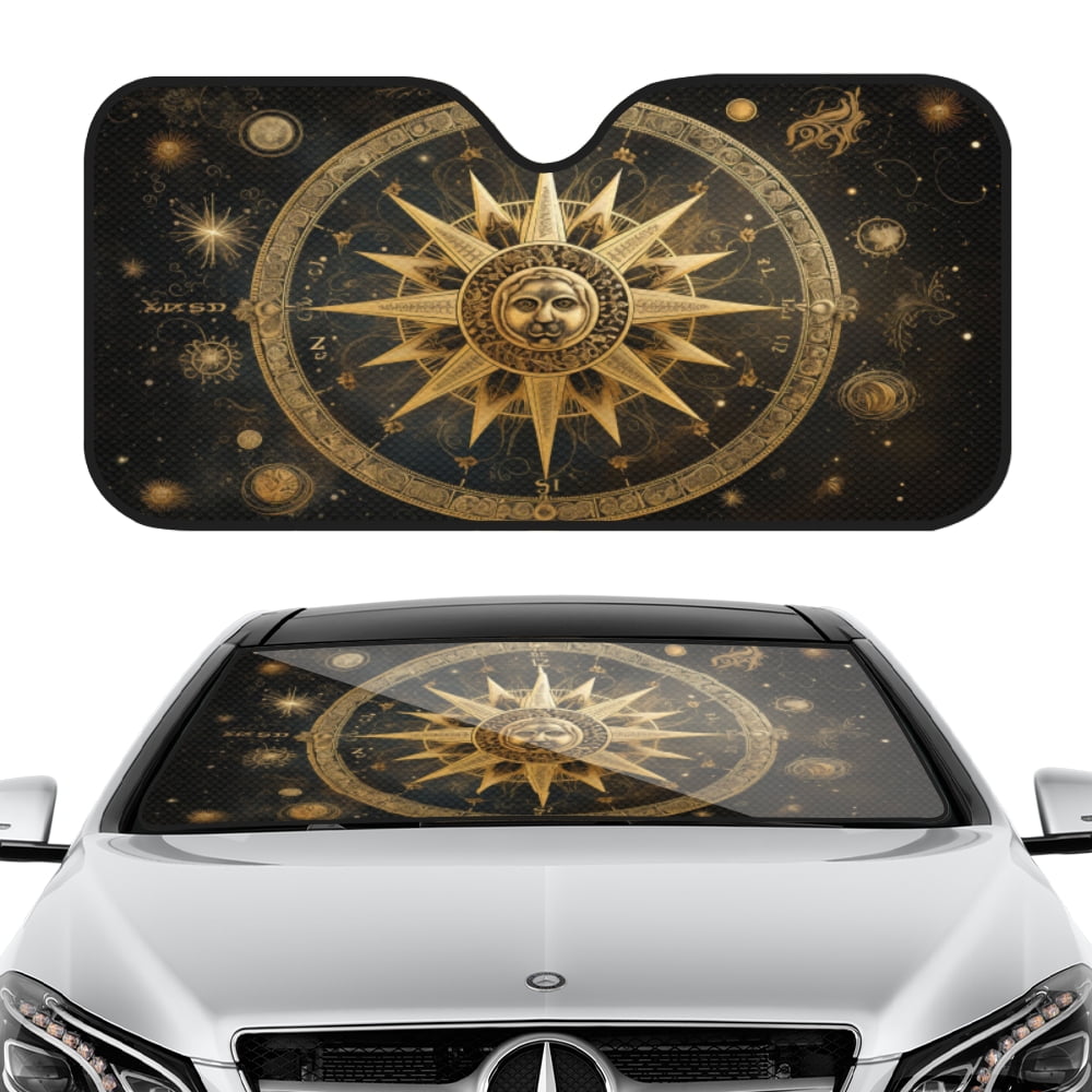 Car Windshield Sun Shade, 51x28 Inch UV Protection Sun Visor for Front ...