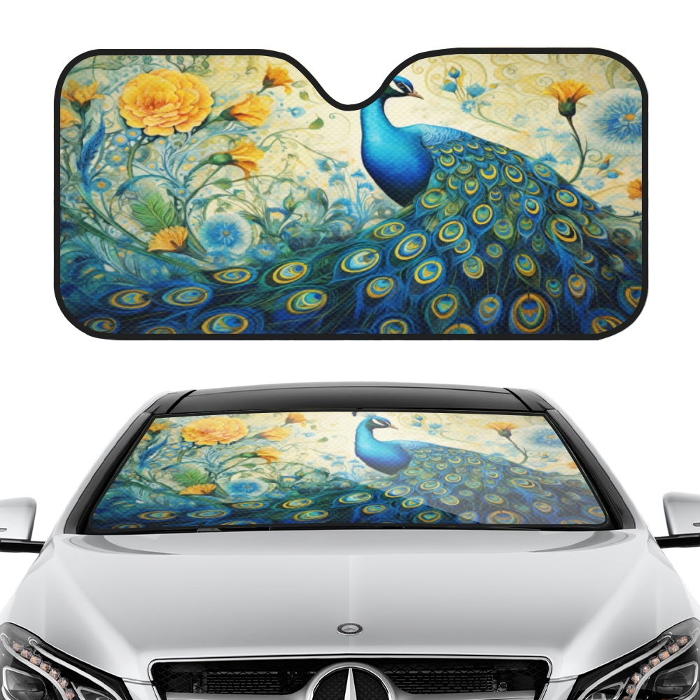 Car Windshield Sun Shade, 51x28 Inch UV Protection Sun Visor for Front Window, Fits Cars & SUVs ...