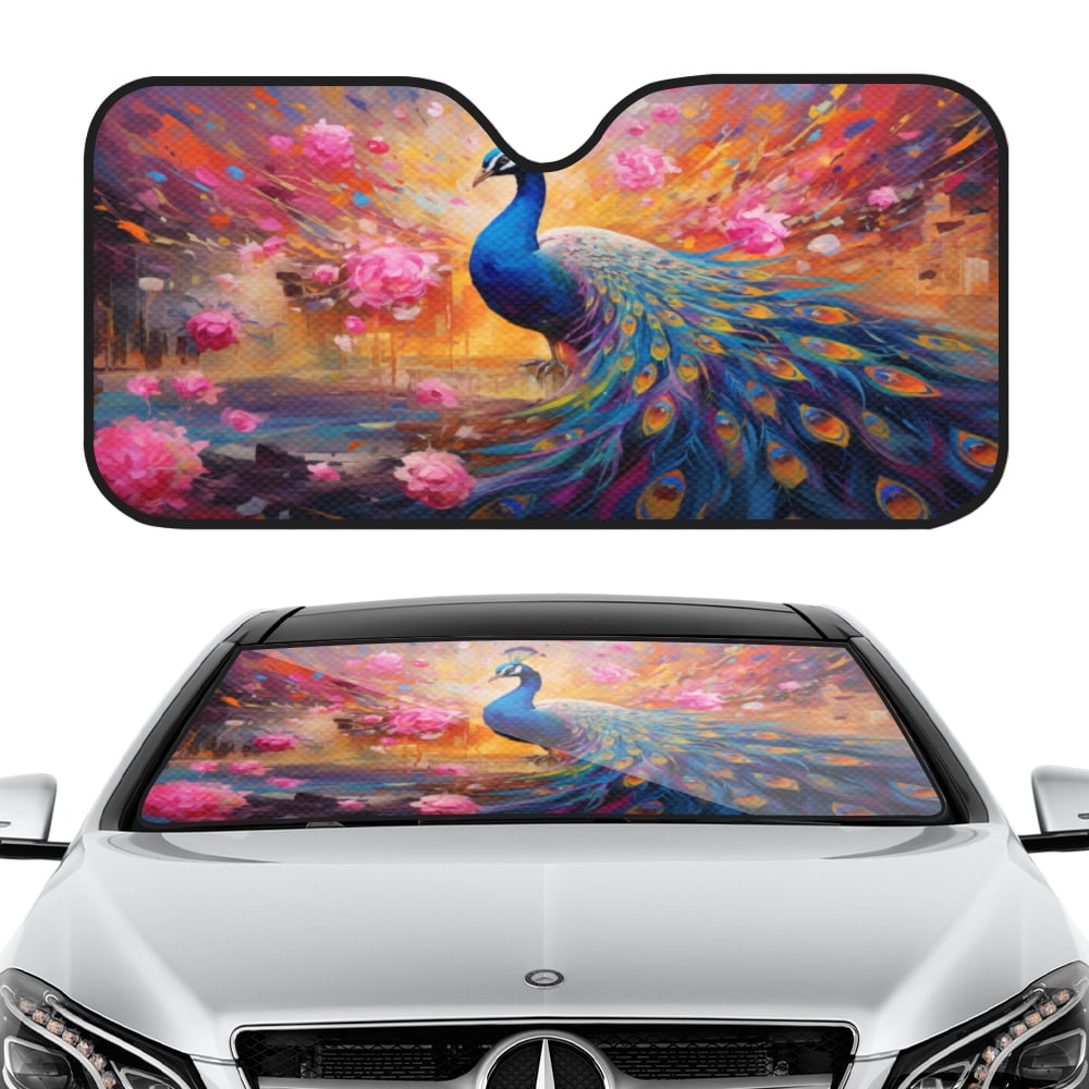 Car Windshield Sun Shade, 51x28 Inch UV Protection Sun Visor for Front ...