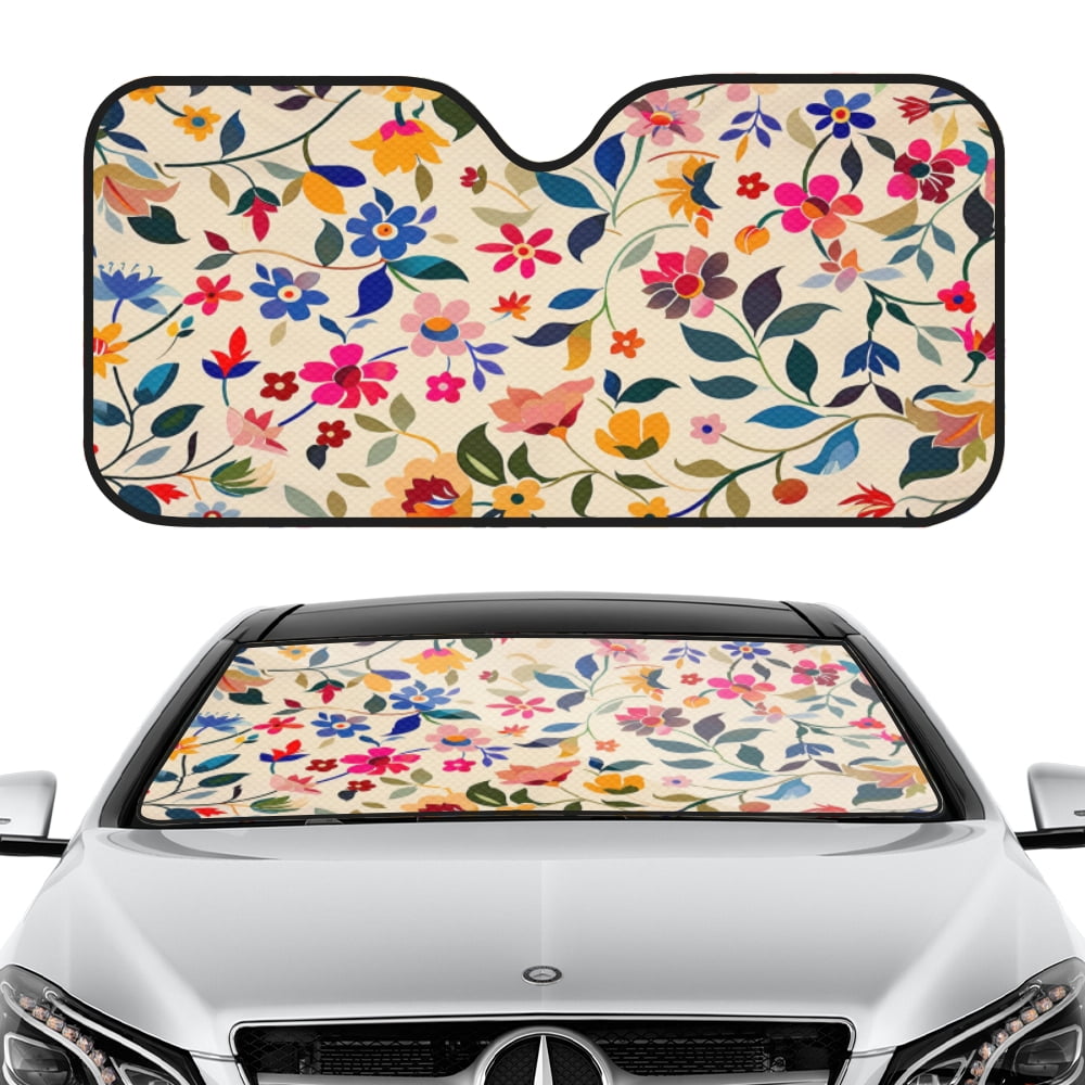 Car Windshield Sun Shade, 51x28 Inch UV Protection Sun Visor for Front ...