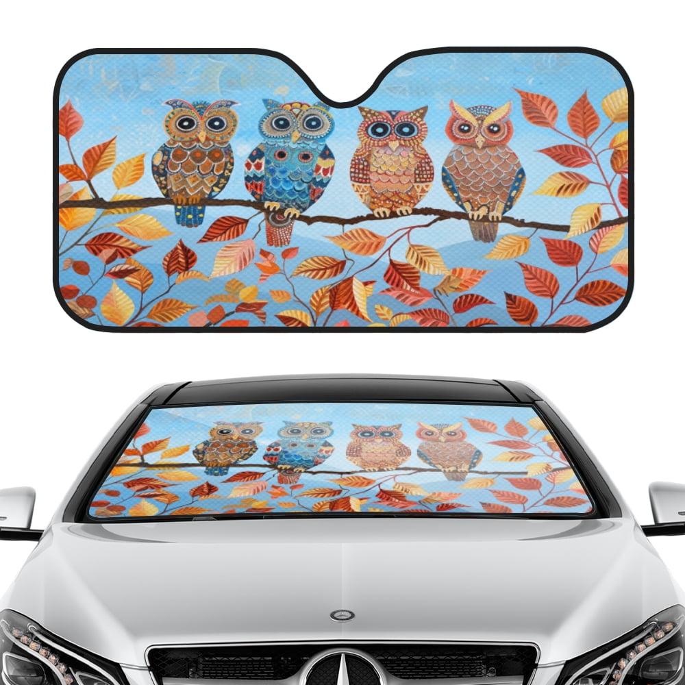 Car Windshield Sun Shade, 51x28 Inch UV Protection Sun Visor for Front ...