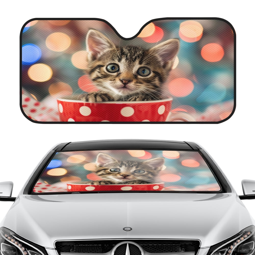 Car Windshield Sun Shade, 51x28 Inch UV Protection Sun Visor for Front ...