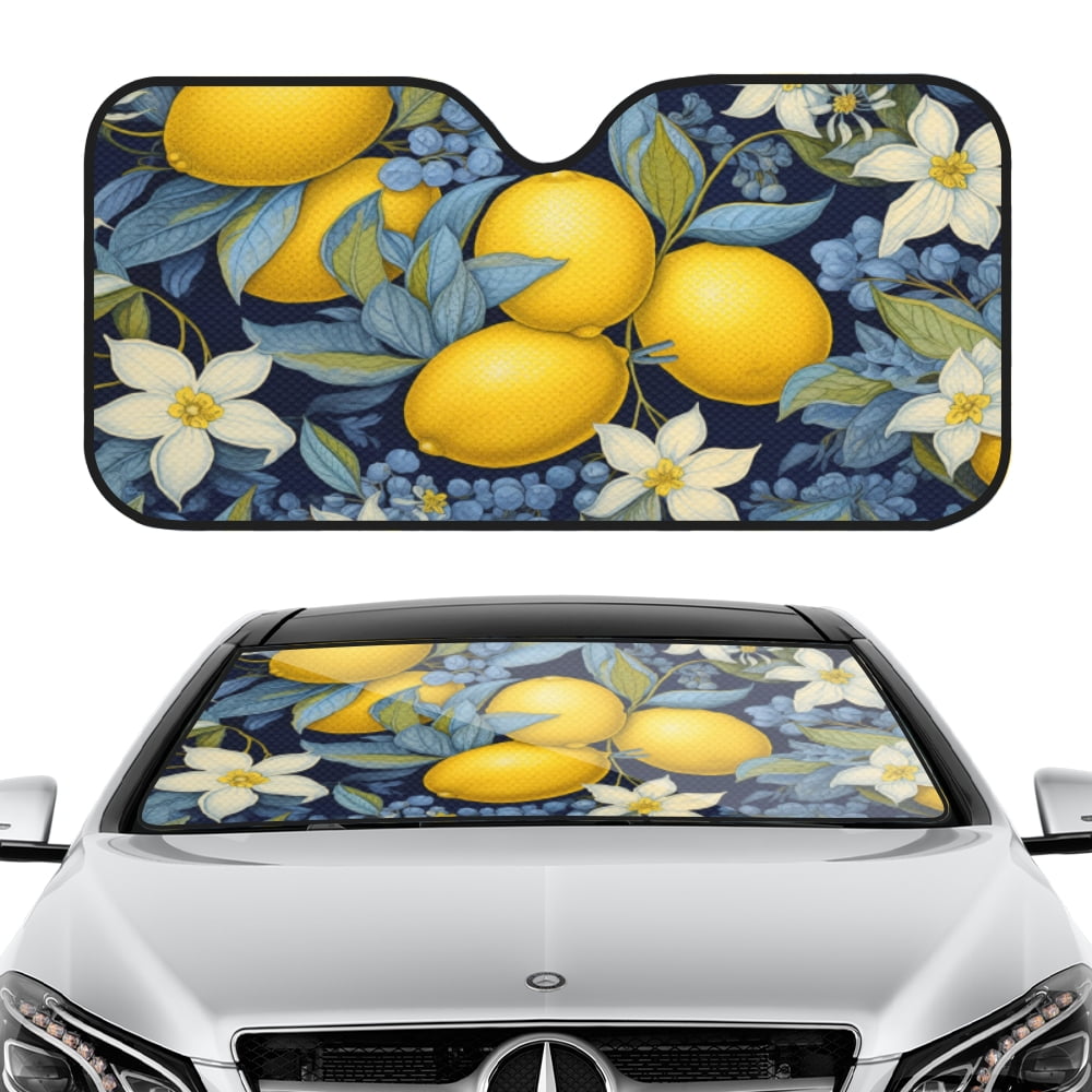 Car Windshield Sun Shade, 51x28 Inch UV Protection Sun Visor for Front Window, Fits Cars & SUVs ...