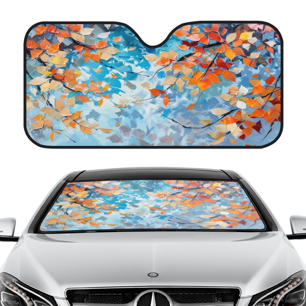 Car Windshield Sun Shade, 51x28 Inch UV Protection Sun Visor for Front ...
