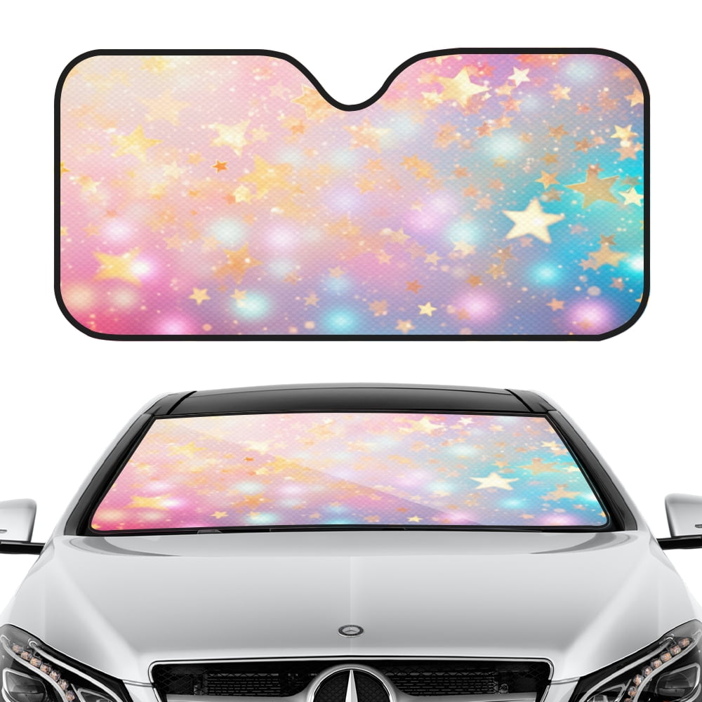 Car Windshield Sun Shade, 51x28 Inch UV Protection Sun Visor for Front Window, Fits Cars & SUVs ...