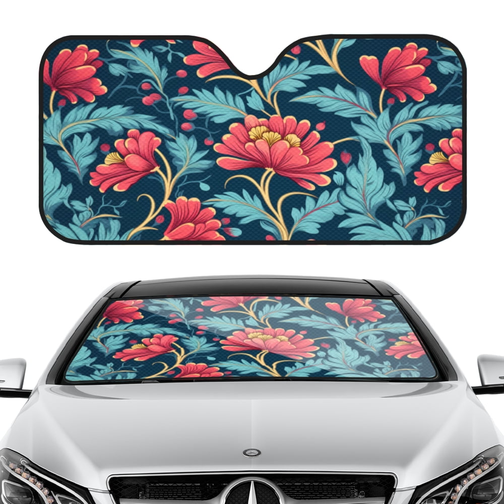 Car Windshield Sun Shade, 51x28 Inch UV Protection Sun Visor for Front ...