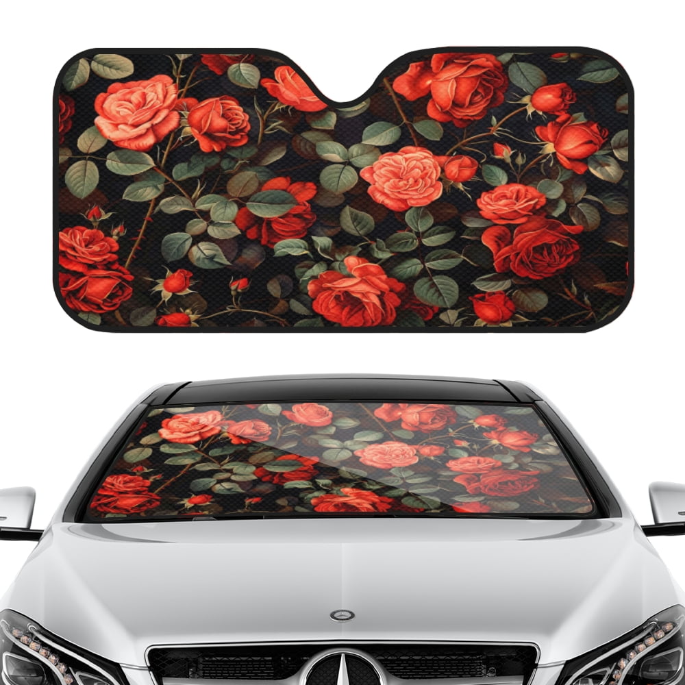 Car Windshield Sun Shade, 51x28 Inch UV Protection Sun Visor for Front ...