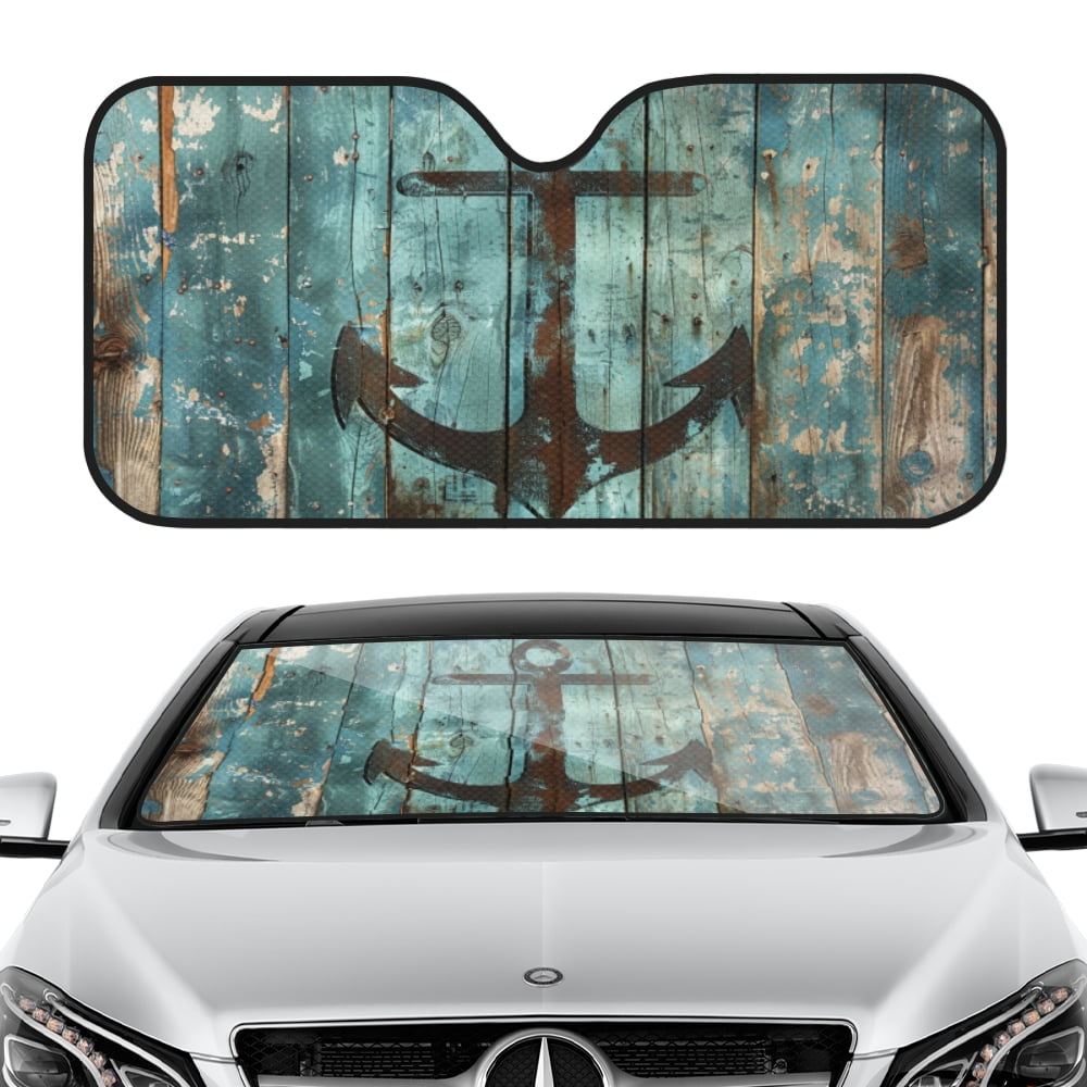 Car Windshield Sun Shade, 51x28 Inch UV Protection Sun Visor for Front ...