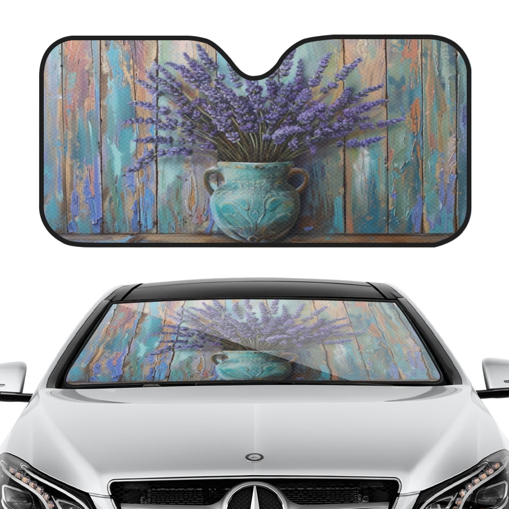 Car Windshield Sun Shade, 51x28 Inch UV Protection Sun Visor for Front ...