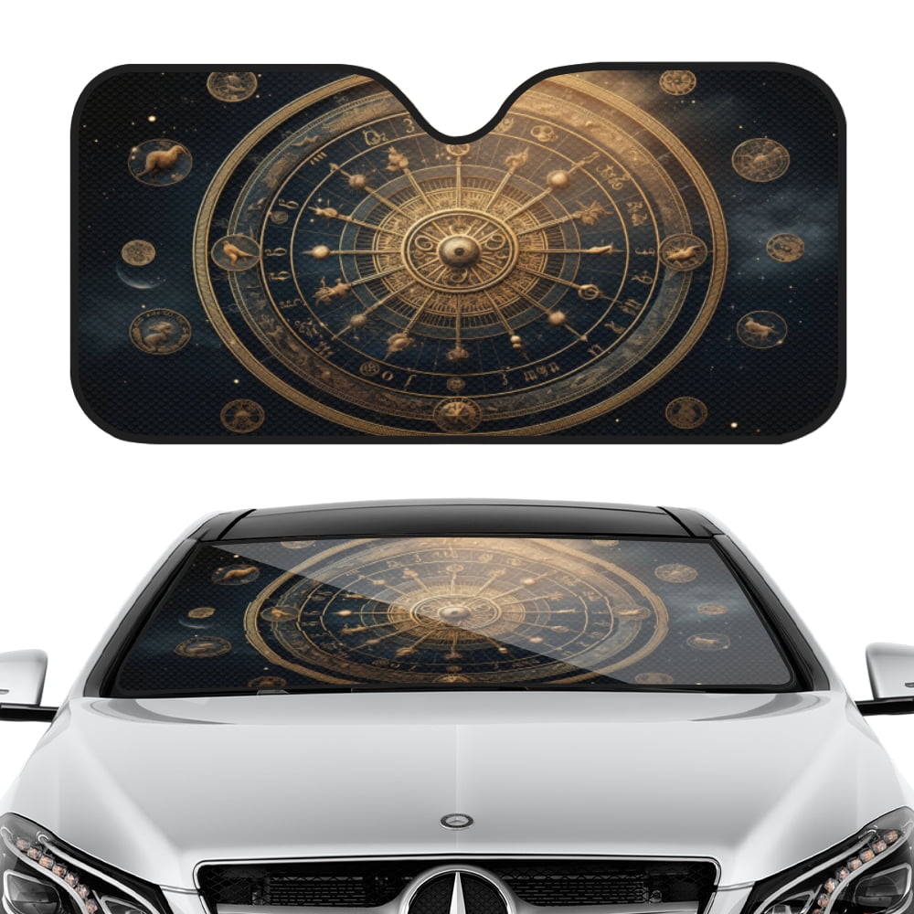 Car Windshield Sun Shade, 51x28 Inch UV Protection Sun Visor for Front ...
