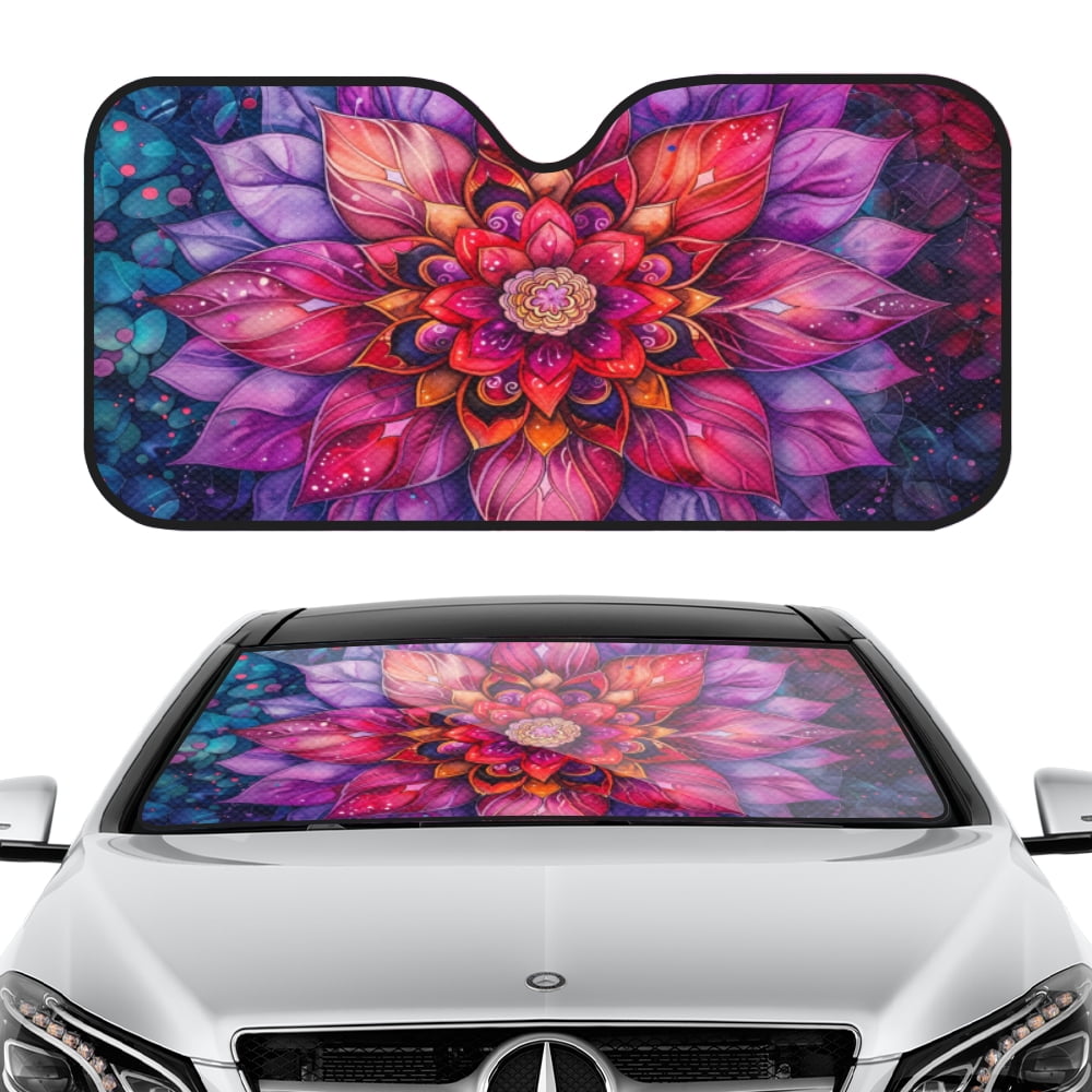 Car Windshield Sun Shade, 51x28 Inch UV Protection Sun Visor for Front ...