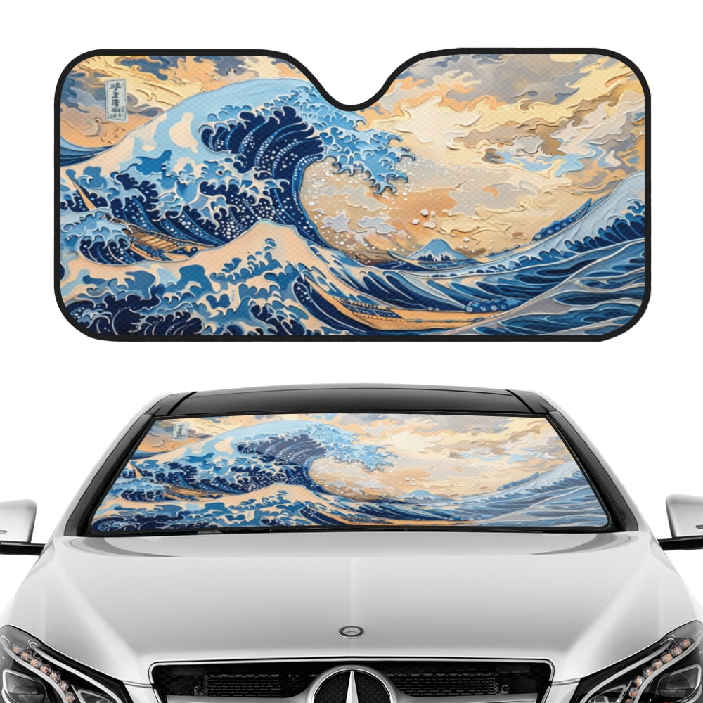 Car Windshield Sun Shade, 51x28 Inch UV Protection Sun Visor for Front ...