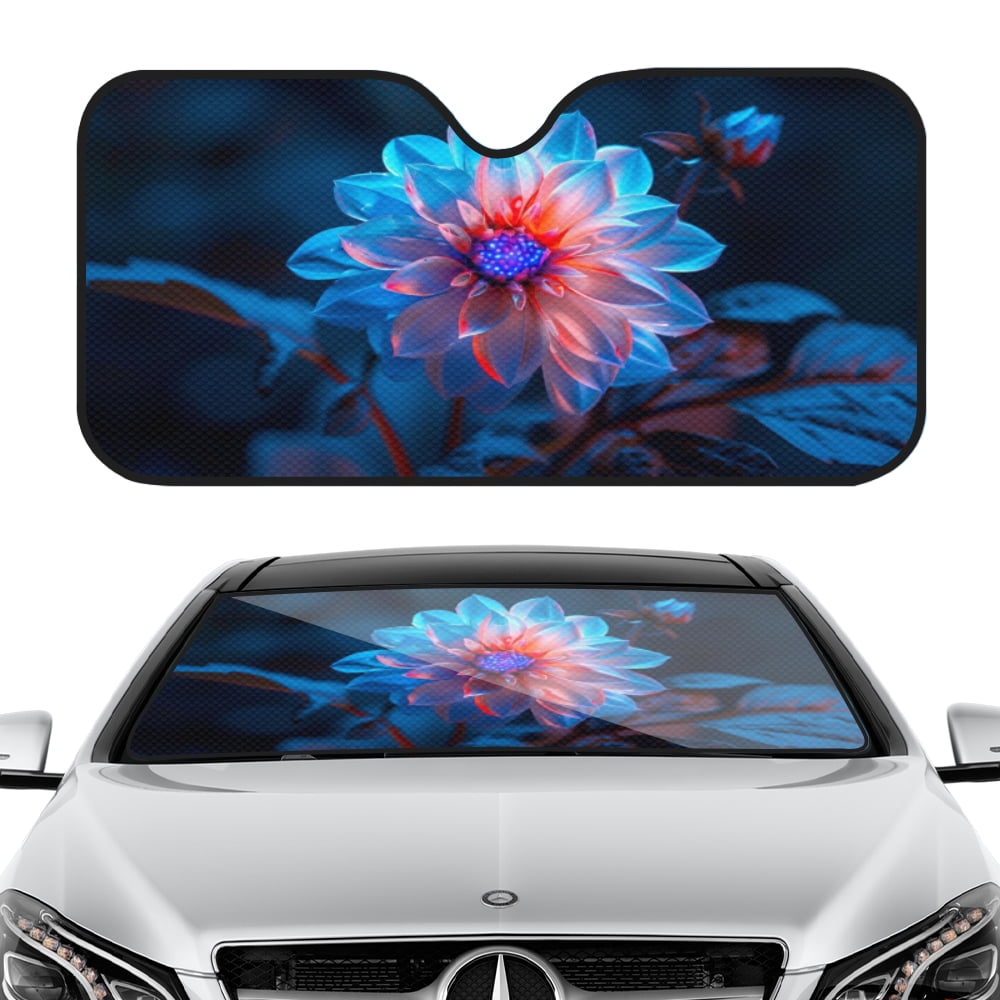 Car Windshield Sun Shade, 55x30 Inch UV Protection Sun Visor for Front ...