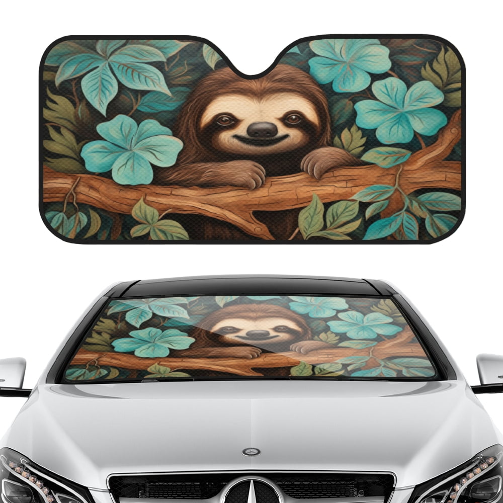 Car Windshield Sun Shade, 55x30 Inch UV Protection Sun Visor for Front ...