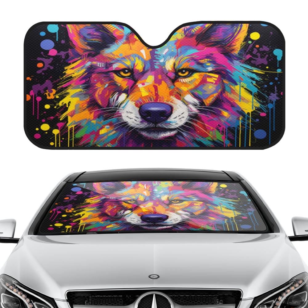 Car Windshield Sun Shade, 55x30 Inch UV Protection Sun Visor for Front ...