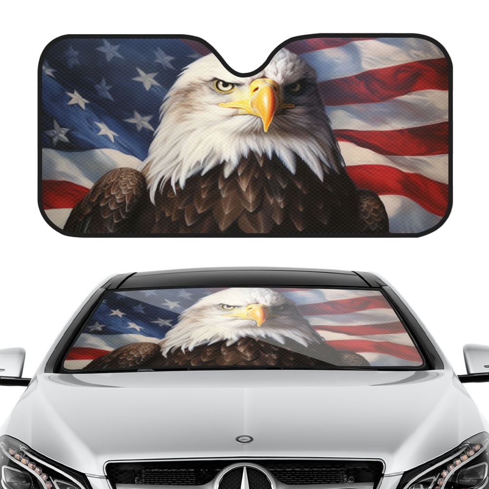 Car Windshield Sun Shade, 55x30 Inch UV Protection Sun Visor for Front ...