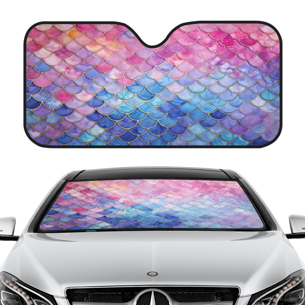 Car Windshield Sun Shade, 55x30 Inch UV Protection Sun Visor for Front ...