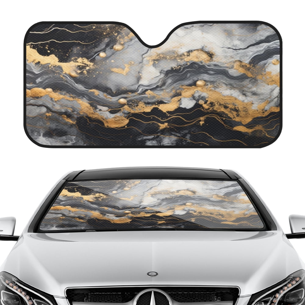 Car Windshield Sun Shade, 55x30 Inch UV Protection Sun Visor for Front ...