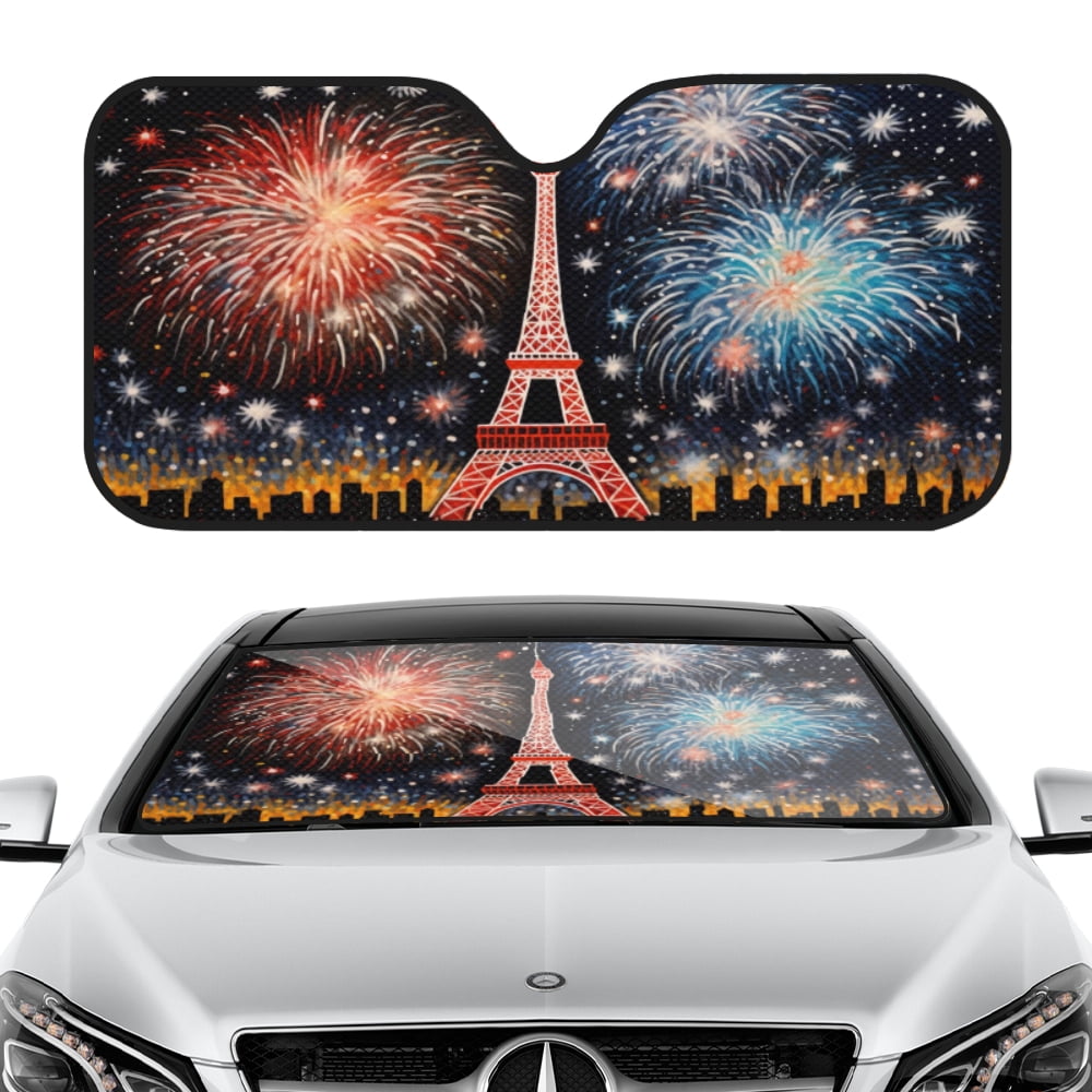 Car Windshield Sun Shade, 55x30 Inch UV Protection Sun Visor for Front ...