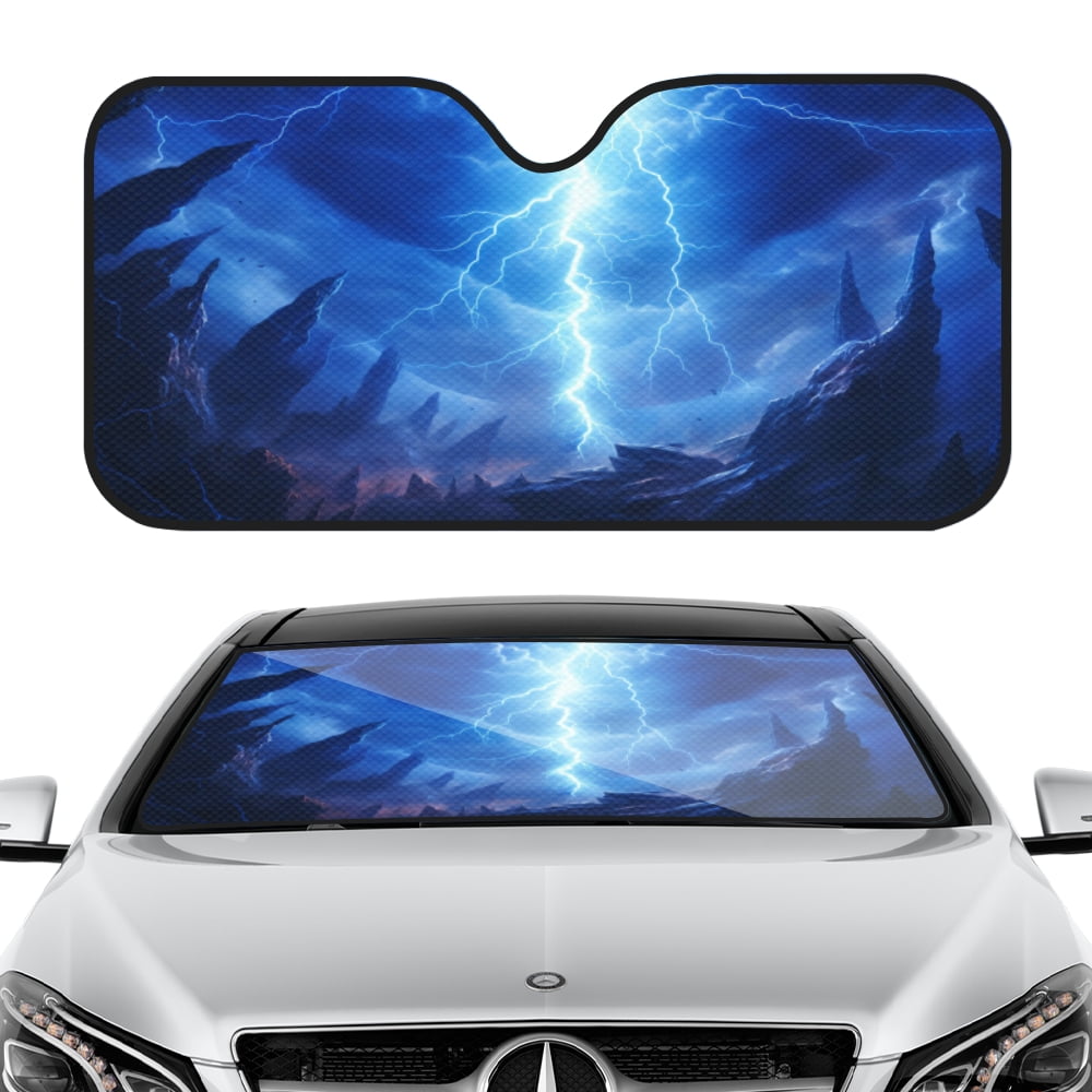 Car Windshield Sun Shade, 55x30 Inch UV Protection Sun Visor for Front ...