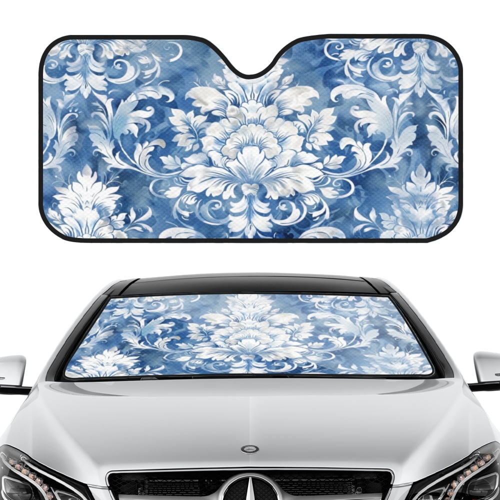 Car Windshield Sun Shade, 55x30 Inch UV Protection Sun Visor for Front ...