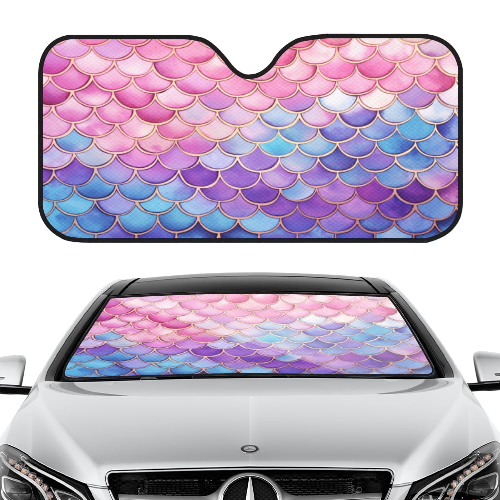 Car Windshield Sun Shade, 55x30 Inch UV Protection Sun Visor for Front ...