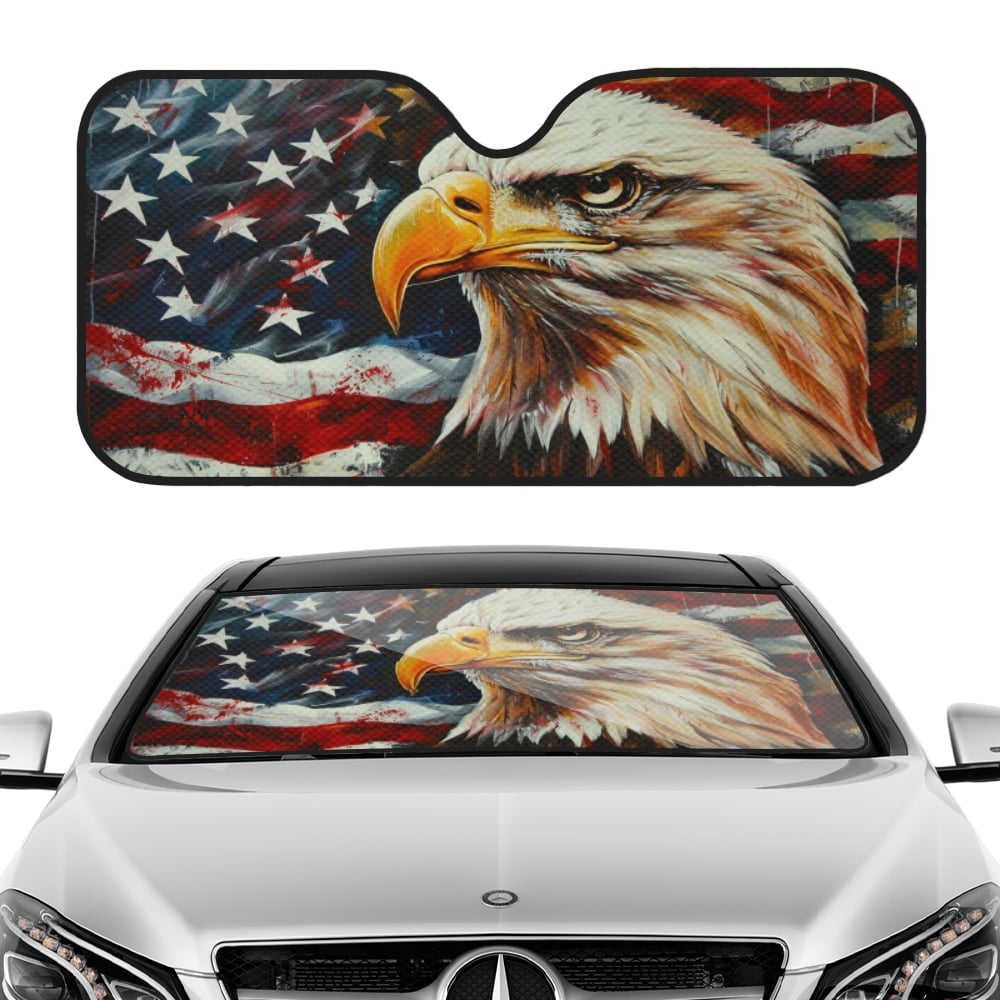 Car Windshield Sun Shade, 55x30 Inch UV Protection Sun Visor for Front ...