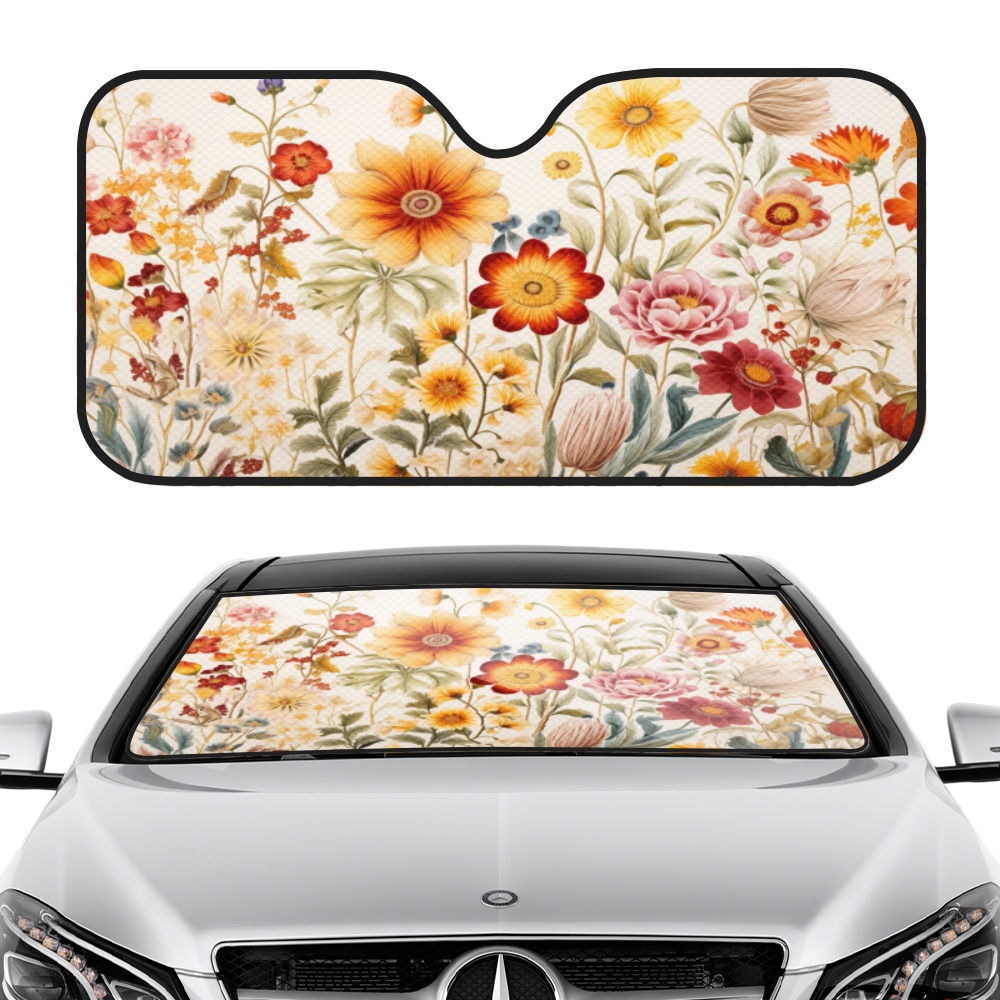 Car Windshield Sun Shade, 55x30 Inch UV Protection Sun Visor for Front ...