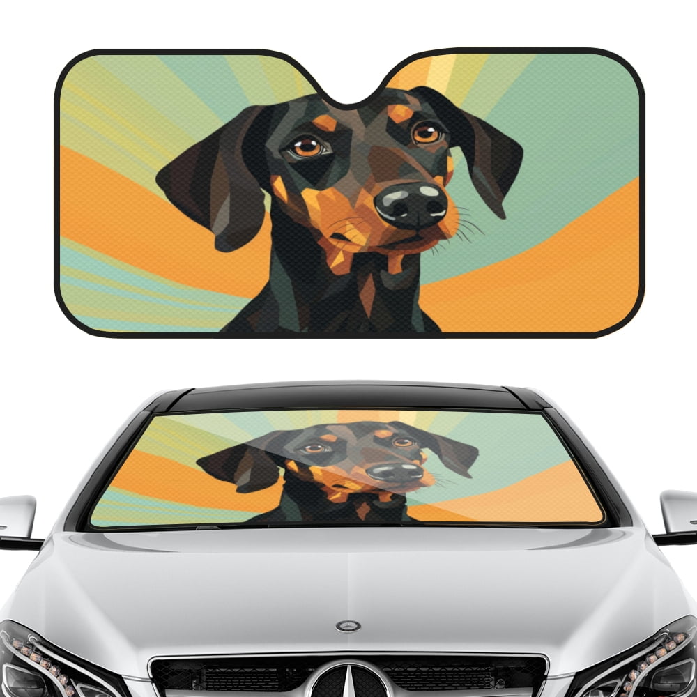 Car Windshield Sun Shade, 55x30 Inch UV Protection Sun Visor for Front ...