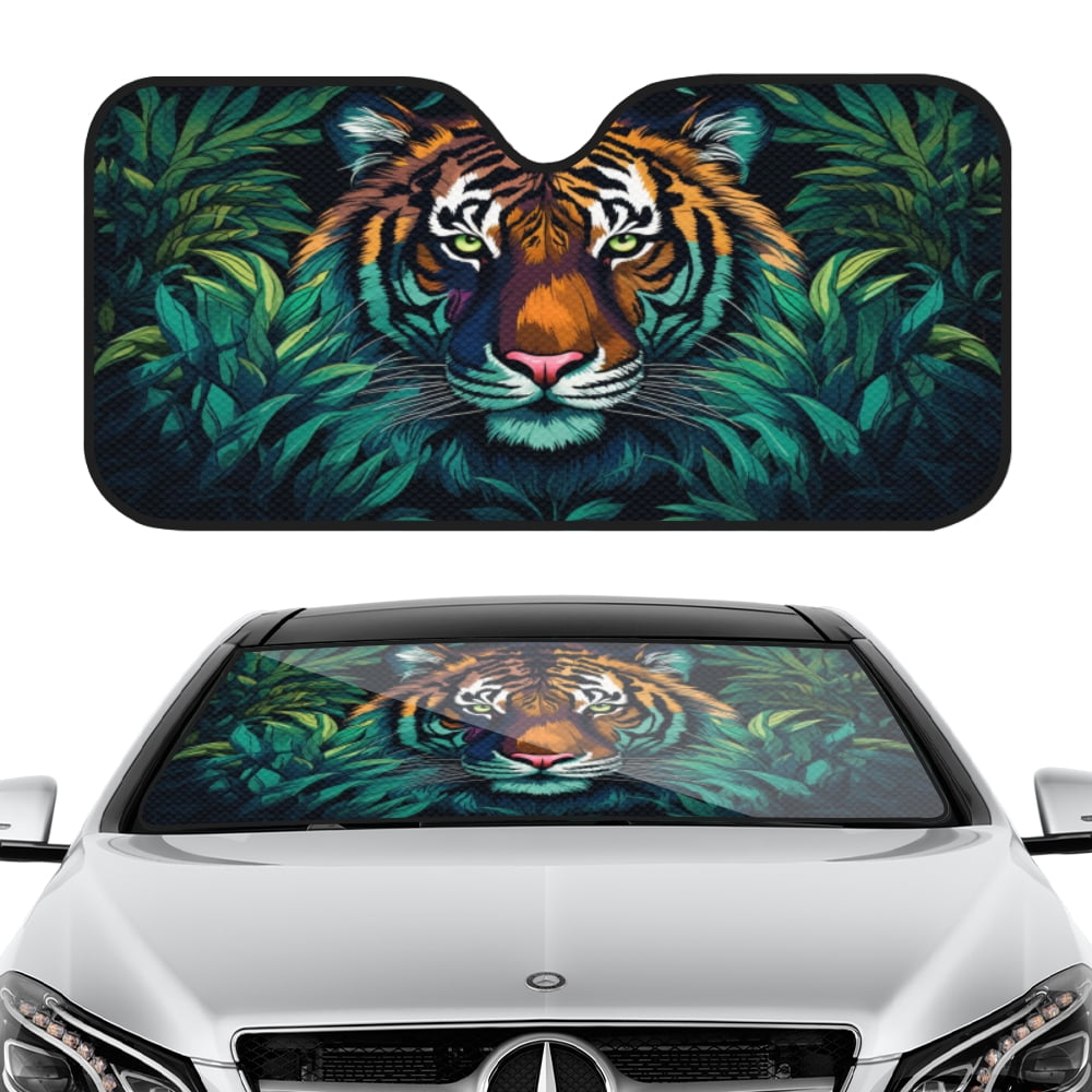 Car Windshield Sun Shade, 55x30 Inch UV Protection Sun Visor for Front ...