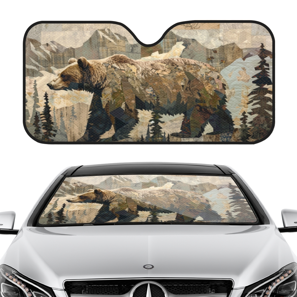 Car Windshield Sun Shade, 55x30 Inch UV Protection Sun Visor for Front ...