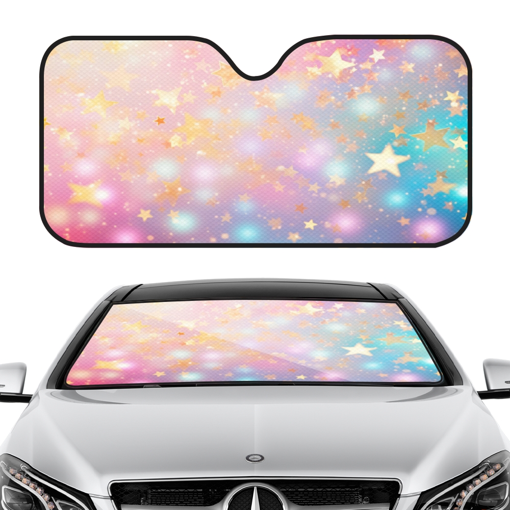 Car Windshield Sun Shade, 55x30 Inch UV Protection Sun Visor for Front ...