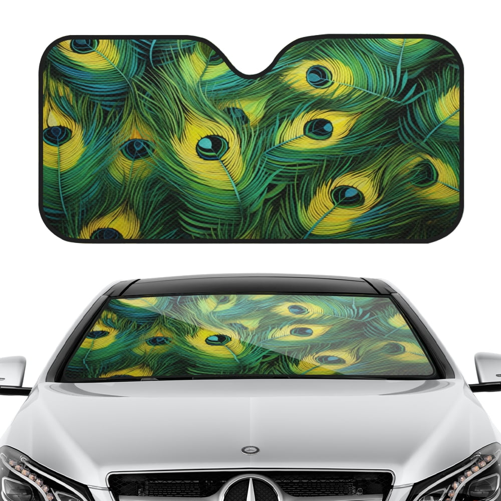 Car Windshield Sun Shade, 55x30 Inch UV Protection Sun Visor for Front ...