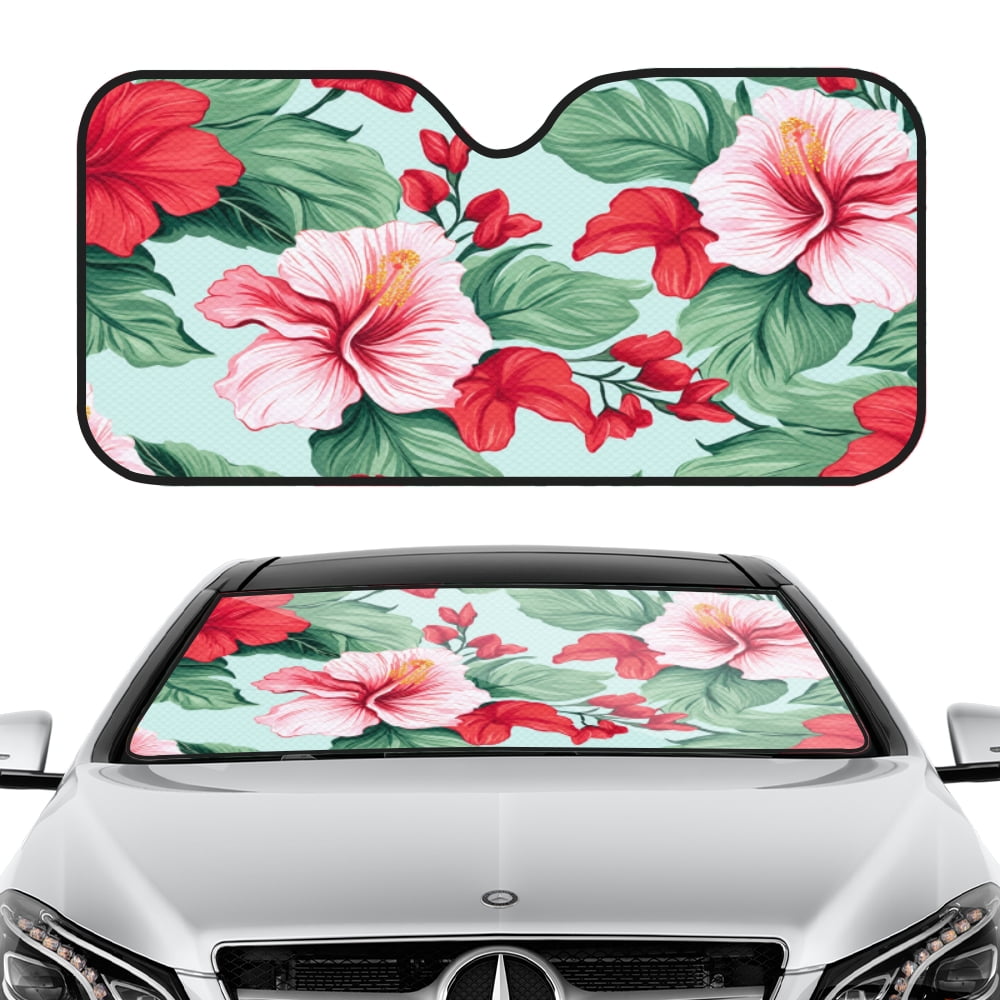 Car Windshield Sun Shade, 55x30 Inch UV Protection Sun Visor for Front ...