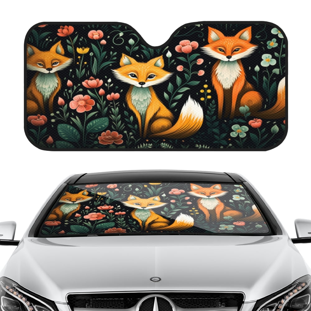 Car Windshield Sun Shade, 55x30 Inch UV Protection Sun Visor for Front ...