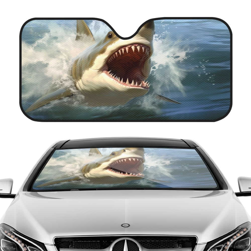 Car Windshield Sun Shade, 55x30 Inch UV Protection Sun Visor for Front ...
