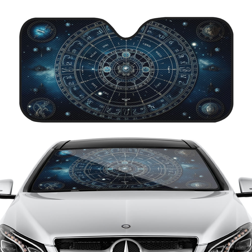Car Windshield Sun Shade, 55x30 Inch UV Protection Sun Visor for Front ...