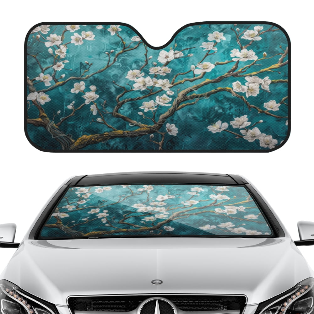 Car Windshield Sun Shade, 55x30 Inch UV Protection Sun Visor for Front ...