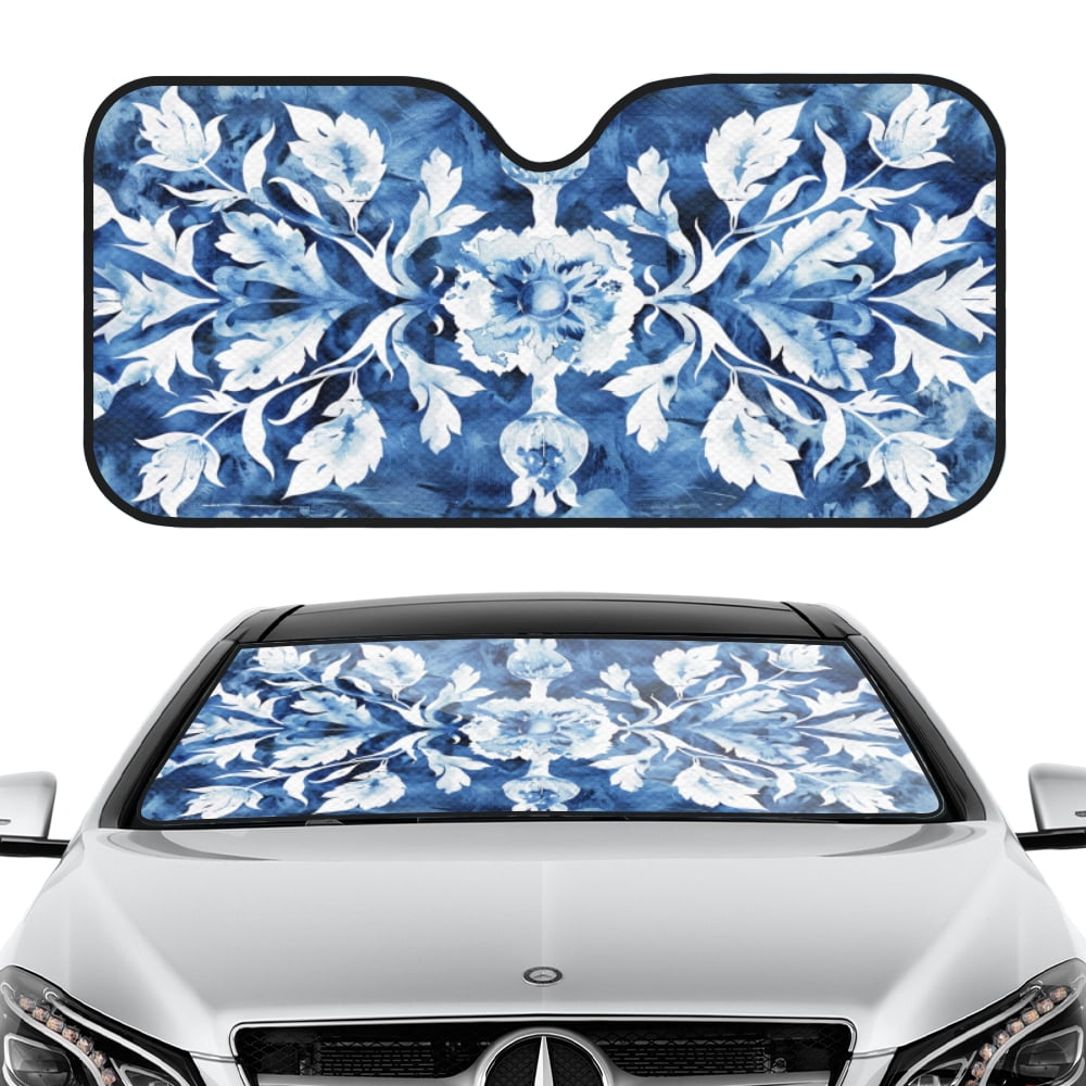 Car Windshield Sun Shade, 55x30 Inch UV Protection Sun Visor for Front ...