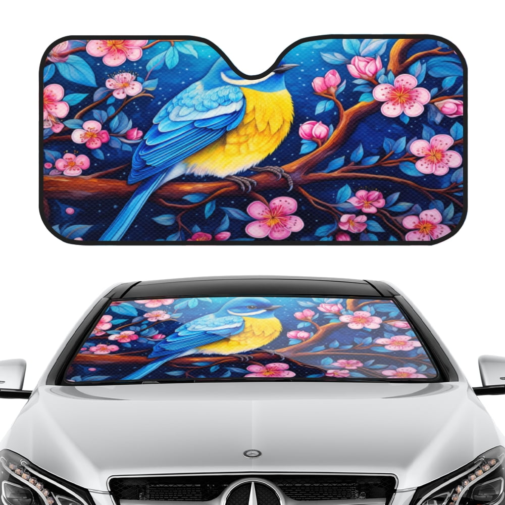 Car Windshield Sun Shade, 55x30 Inch UV Protection Sun Visor for Front ...