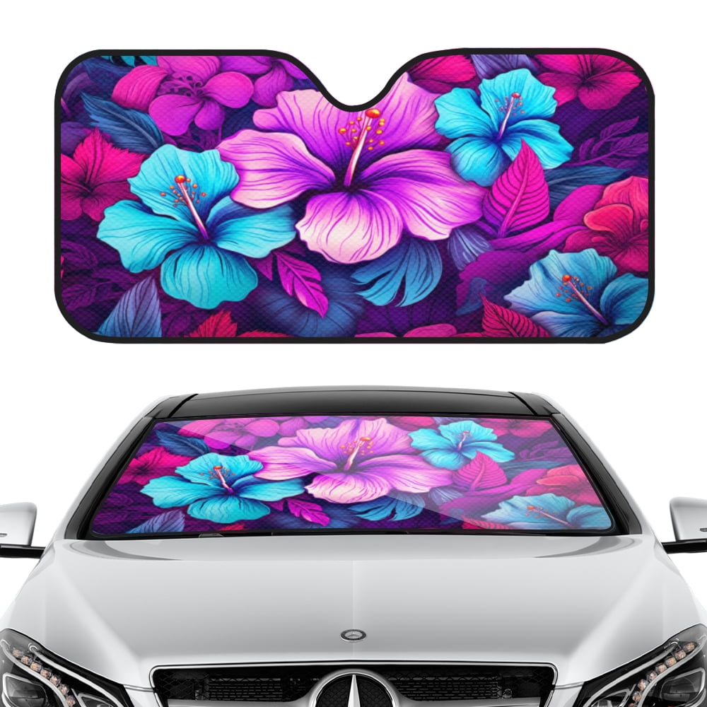 Car Windshield Sun Shade, 55x30 Inch UV Protection Sun Visor for Front ...