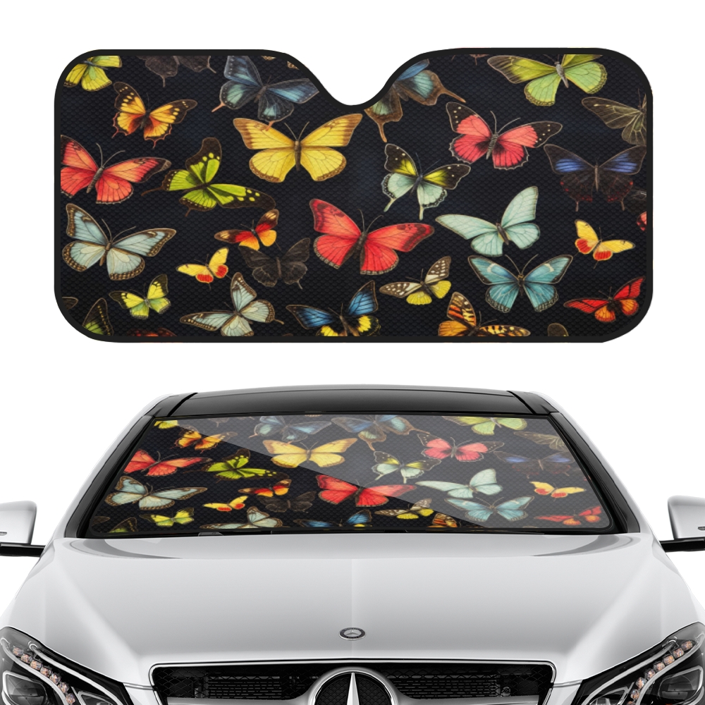 Car Windshield Sun Shade, 55x30 Inch UV Protection Sun Visor for Front ...