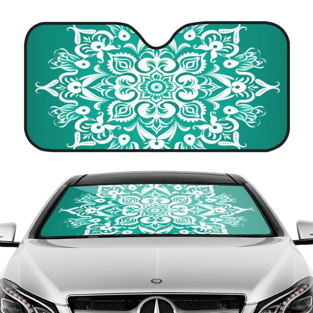Car Windshield Sun Shade, 55x30 Inch UV Protection Sun Visor for Front ...