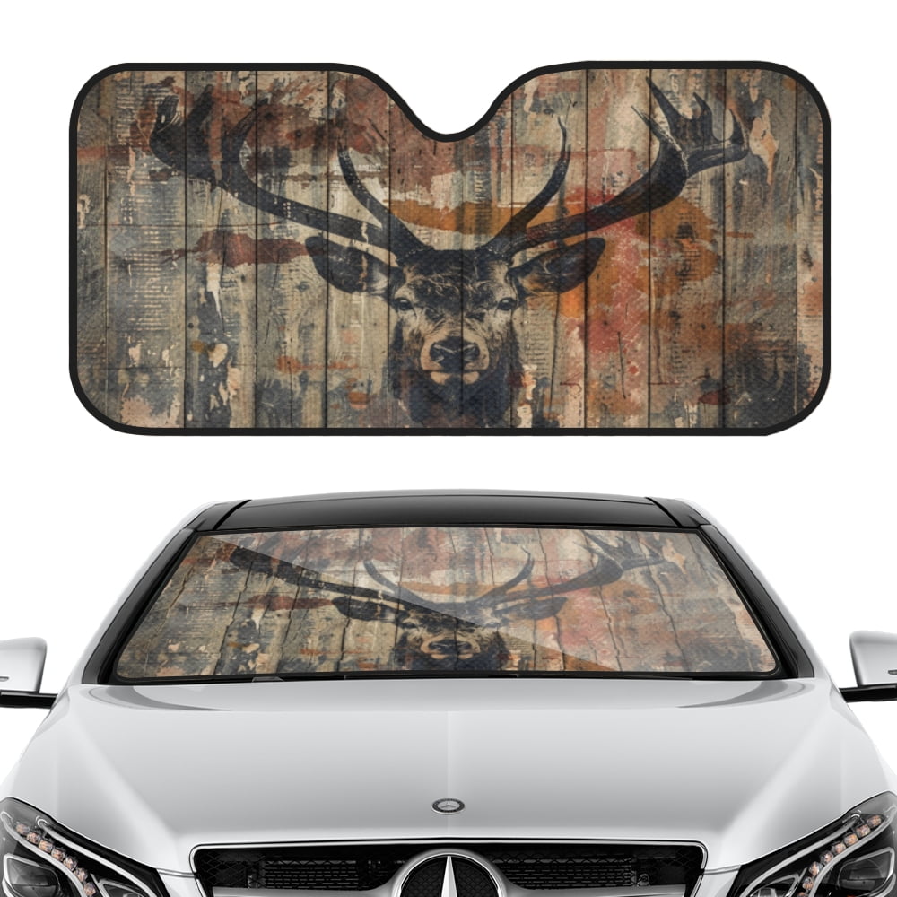 Car Windshield Sun Shade, 55x30 Inch UV Protection Sun Visor for Front ...