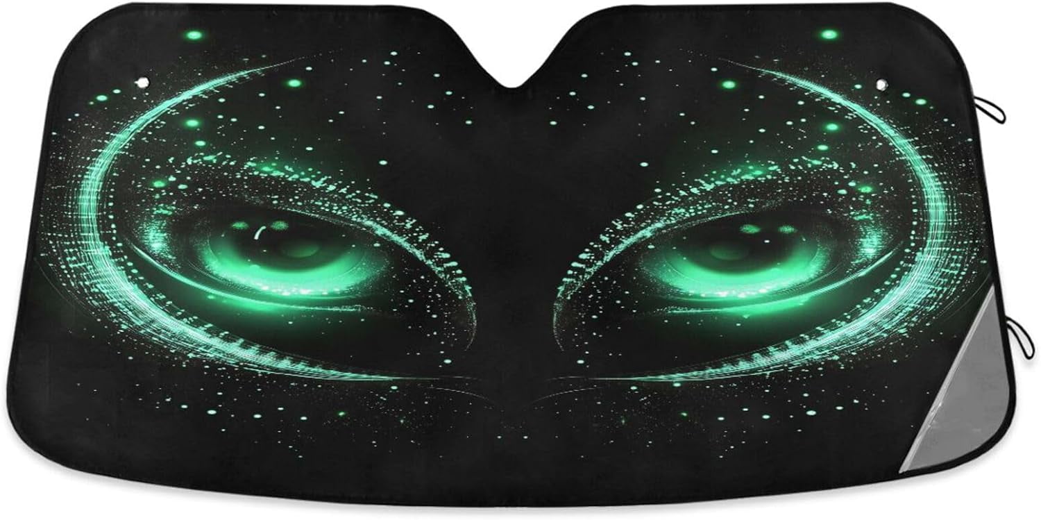 Car Windshield Sun Shade Accordion Folding Sunshade A White Mandala Front Window Protector UV ...