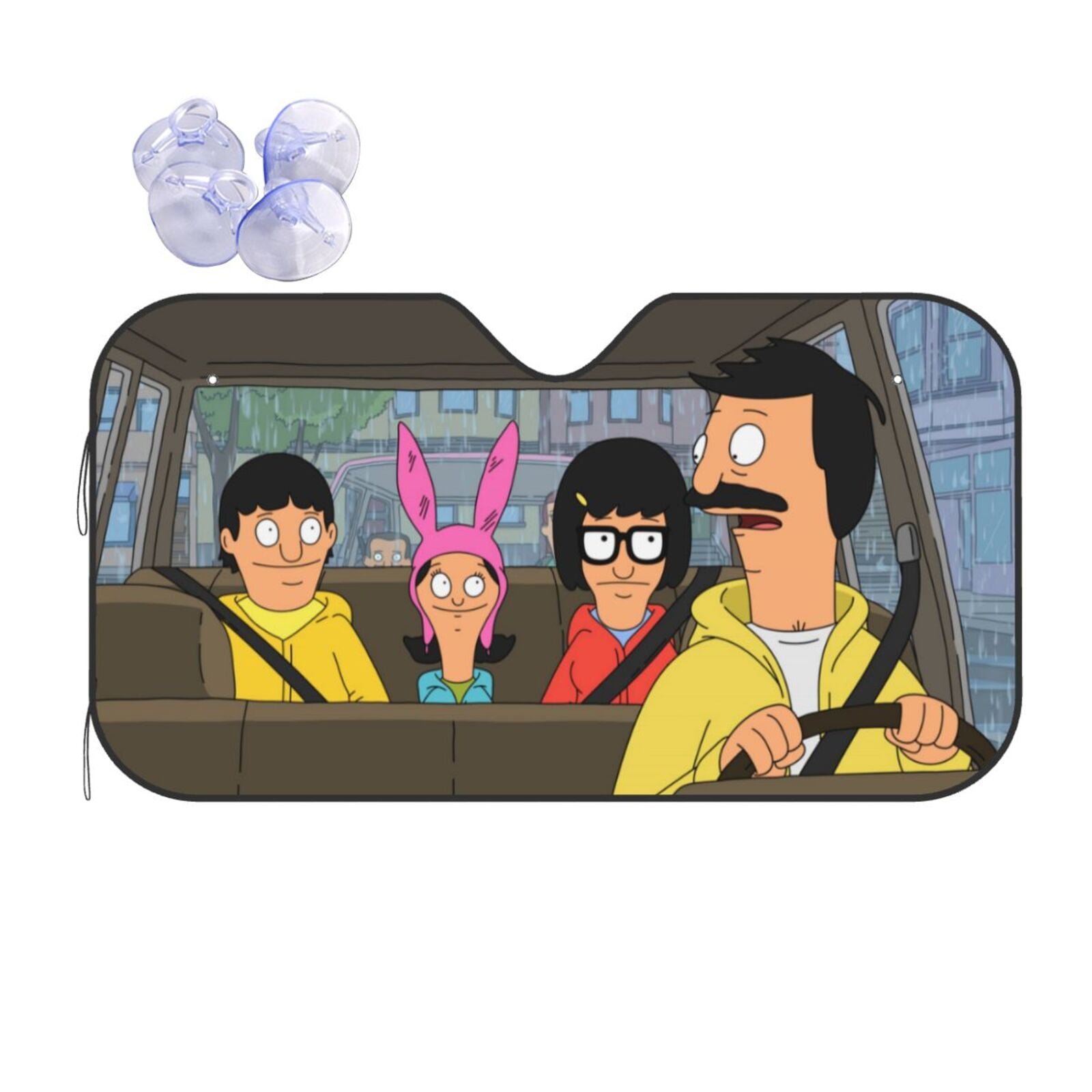 Car Windshield Sun Shade, Bob'S Burgers Heat Resistant And Fashion Car ...