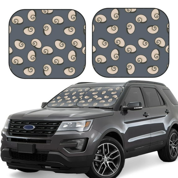 Car Windshield Sun Shade - Conch Shells Print No.9035 Foldable Car Sun ...
