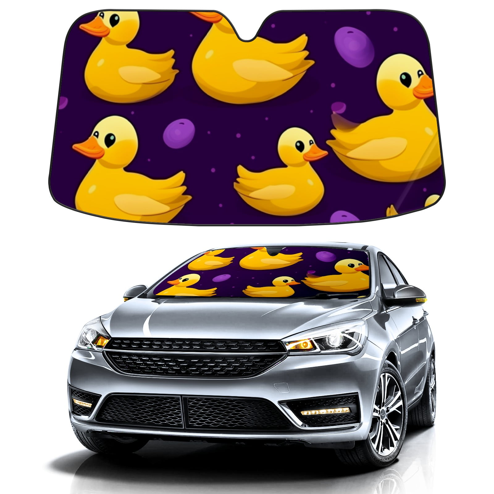 Car Windshield Sun Shade For Front Window Duck 41 Foldable Vehicle ...