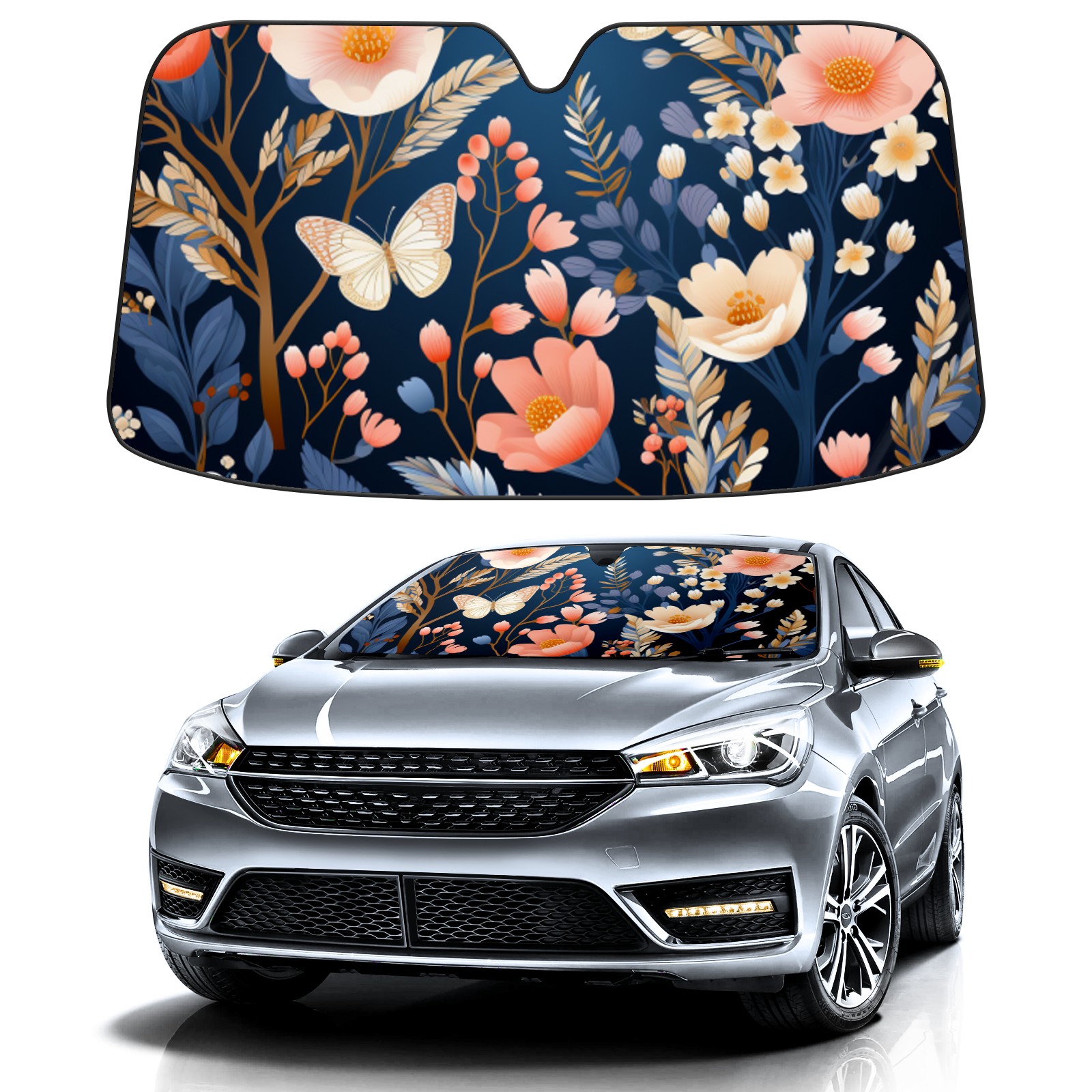 Car Windshield Sun Shade For Front Window Foldable Vehicle Windshield ...